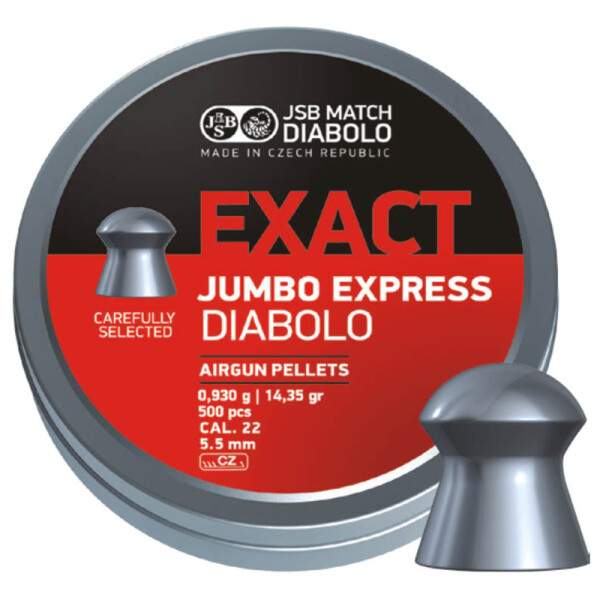 JSB AA Exact Jumbo Express 5,52mm 14.35/0,930 p/500 - Kijker Online